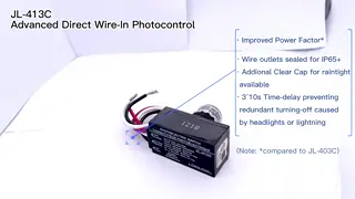 Improved Electronic Direct Wire In Photocontrol Passage Lighting Time Delay Feature