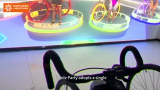Gamified Cycling Interactive Projection Bike Smart Fitness System