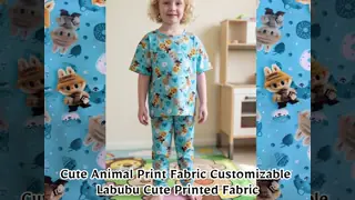 Labubu printed fabric