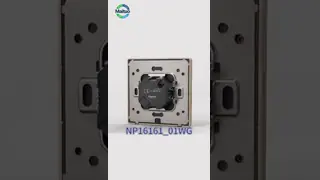 Schneider NP16161_01WG Unica KNX 2-Key Wall Push Button Warm Gold Finish