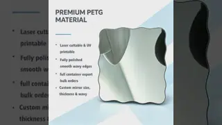 Wavy square PETG mirror sheet
