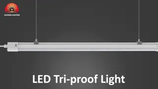 IP65 LED Tri-proof Light with CRI 80Ra and Corrosion Resistant for Industrial Environments