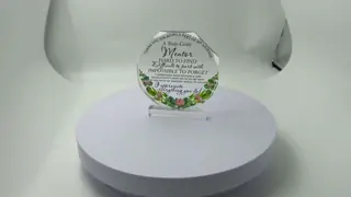 UV printing clear acrylic standee