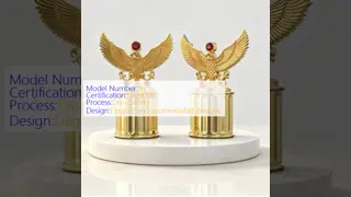 Luxury Eagle Wing Perfume Cap Gold Plated Bottle Lid