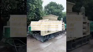 Heavy Duty Hydraulic Double Roll Crusher 150 Ton Output