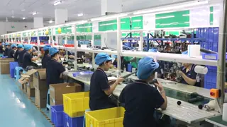 Patented Curved Handle Massage Gun Factory Assembly Line Production