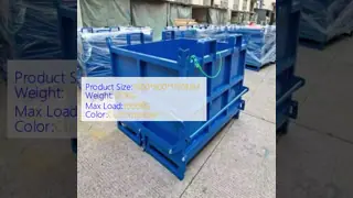 Heavy Duty Stackable Steel Storage Bin for Industrial Use