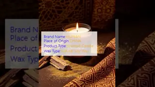 Silk Sandalwood Luxury Candle for Deep Relaxation