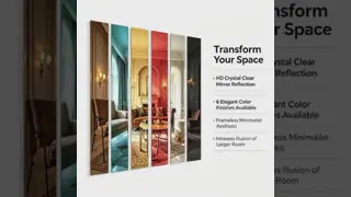 Colored tinted acrylic decorative mirror