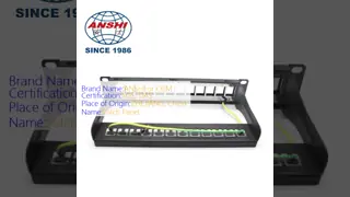12 Port Cat6 Patch Panel Compact Network Solution
