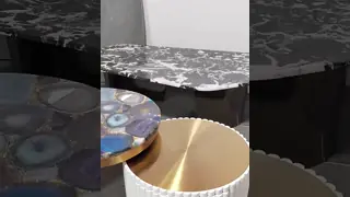 Modern Luxury Natural Agate Round coffee Table