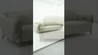 Modern Recliner Sofa with Independent Power Recliners – Zero Wall