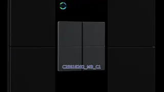 C2E616202_MB_C1 | Schneider Merten Cuadro H 4-Button KNX Programmable Smart Panel (Matte Black)
