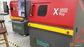 Use automatic X-ray inspection equipment X6800 to inspect the inter construction of USB flash disk