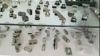 Stainless steel glass sliding door hanging wheel rolling sliding door system glass accessories