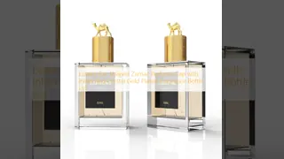 Luxury Fan Pleated Gold Perfume Cap for Premium Packaging
