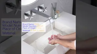 Modern Geometric Wall Mount Basin Faucet Model 2000QH