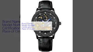 Elegant Mens Eight Horses Hollow Dial Quartz Watch