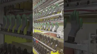 Automated Glove Unloading Machine for Fast Production