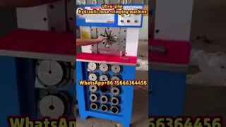 Ultra-slim hydraulic hose crimping machine
