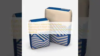 Durable Kraft Paper Cement Bags for Industrial Packaging