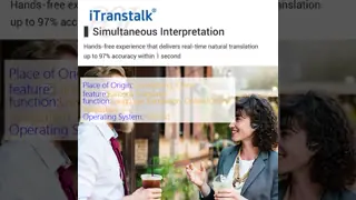 Itranstalk AI Translator Earbuds 138 Languages Two Way