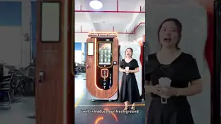 Haloo freshly ground coffee vending machine with 27 inch touchscreen and Automatic cup droppingand c