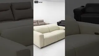 Modern Recliner Sofa with Dual Motor | Zero Wall Minimalist Power Sofa for Living Room