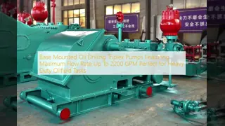 High Flow Oilwell Triplex Pumps 2200 GPM Performance
