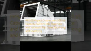 PF1320 Impact Crusher 350tph High Capacity Crushing Solution