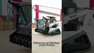 TS100 Tracked Skid Steer Loader 1200kg Power and Efficiency