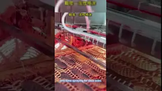 Automated Coating System for orange Precision Insole Spraying