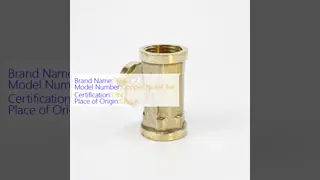 Durable Copper Equal Tee Pipe Fittings ANSI JIS DIN Standard