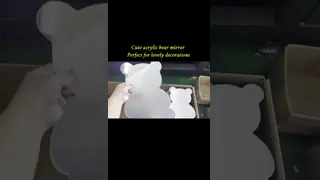 Acrylic mirror bear shape