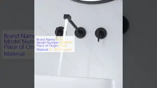 Modern Linear Wall Mount Basin Faucet Minimalist Design