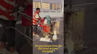 Precision Arrow Marking with Thermoplastic Road Marking Paint | Durable Road Safety Solution