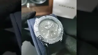 Men’s Yacht‑Master Style Quartz Watch with Silicone Strap