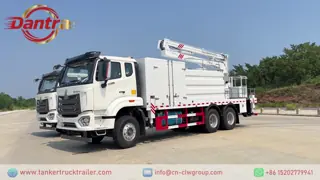 HOWO High-Pressure Aerial Washing Truck | Bridge & High-Rise Cleaning Vehicle Demo