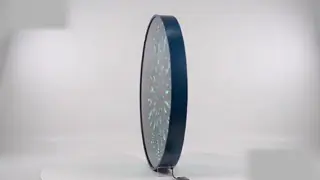 Modern 3D Starry Infinity Mirror: Round LED Tunnel Light for Wall Decor