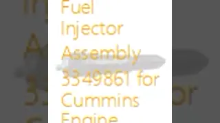 High Performance Fuel Injector 3349861 for Diesel Engines