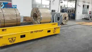 Trackless Coil Transfer Vehicle · Adjustable Guardrail Version