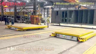 Dual Vehicle Coordinated Rail Transfer Cart,Heavy Load Rail Battery Transfer Trolley