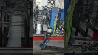 Automatic production line for manufacturing MZP wire barriers