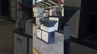 Mini double shaft shredder