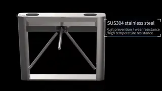 A Closer Look:  ES1216 Durable SUS304 Access Control Tripod Turnstile Three Arm Gate