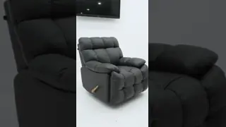 One Button Motorized Recliner Lift Chair Full Relaxation Lounge Chair Black Color