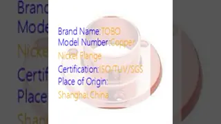 C71500 Copper Nickel WNRF Flange High Pressure Solution