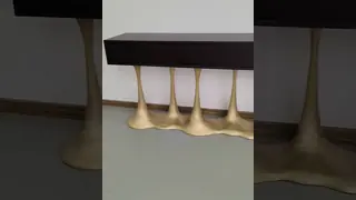 Luxury Italian Copper Console Table for Modern Entryways