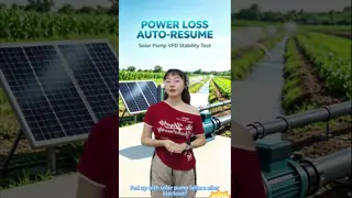 Power loss run automatically in Solar pump drive