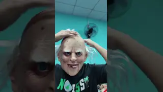Realistic Old Man Latex Mask with White Hair for Halloween & Cosplay